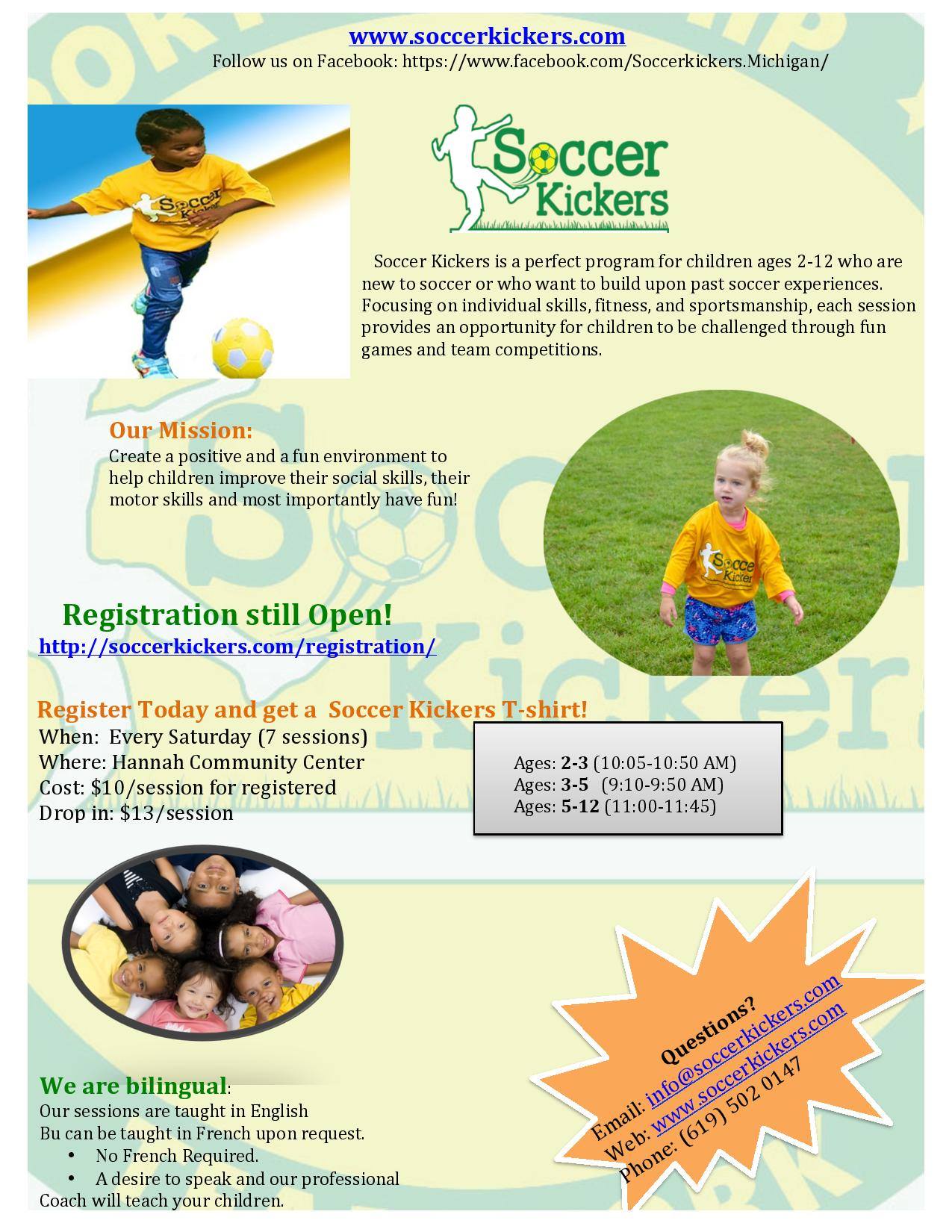 Registration Still Open! | Soccer Kickers